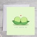 Two Peas in a Pod Card Food Pun Card, Funny Kawaii Card, Punny ...