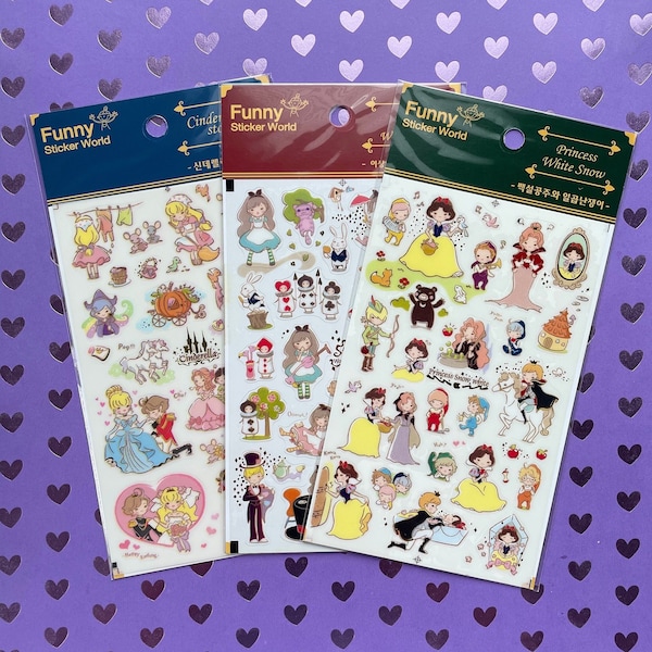 Cinderella Stickers - Etsy
