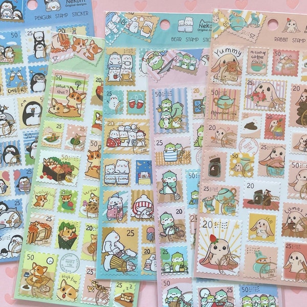 Stamp Stickers - Etsy