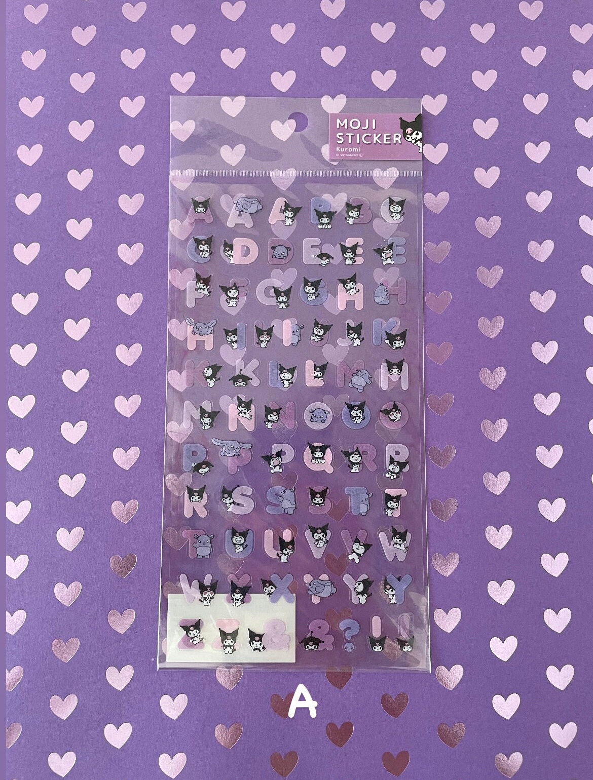 My Melody and Kuromi Alphabet Stickers - Letter Stickers - Etsy