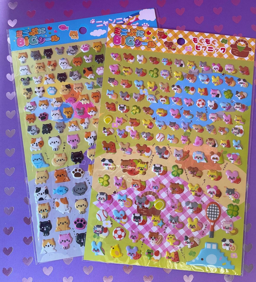 Puffy Sticker Kawaii 3D Sticker Cute Journal Sticker - Etsy