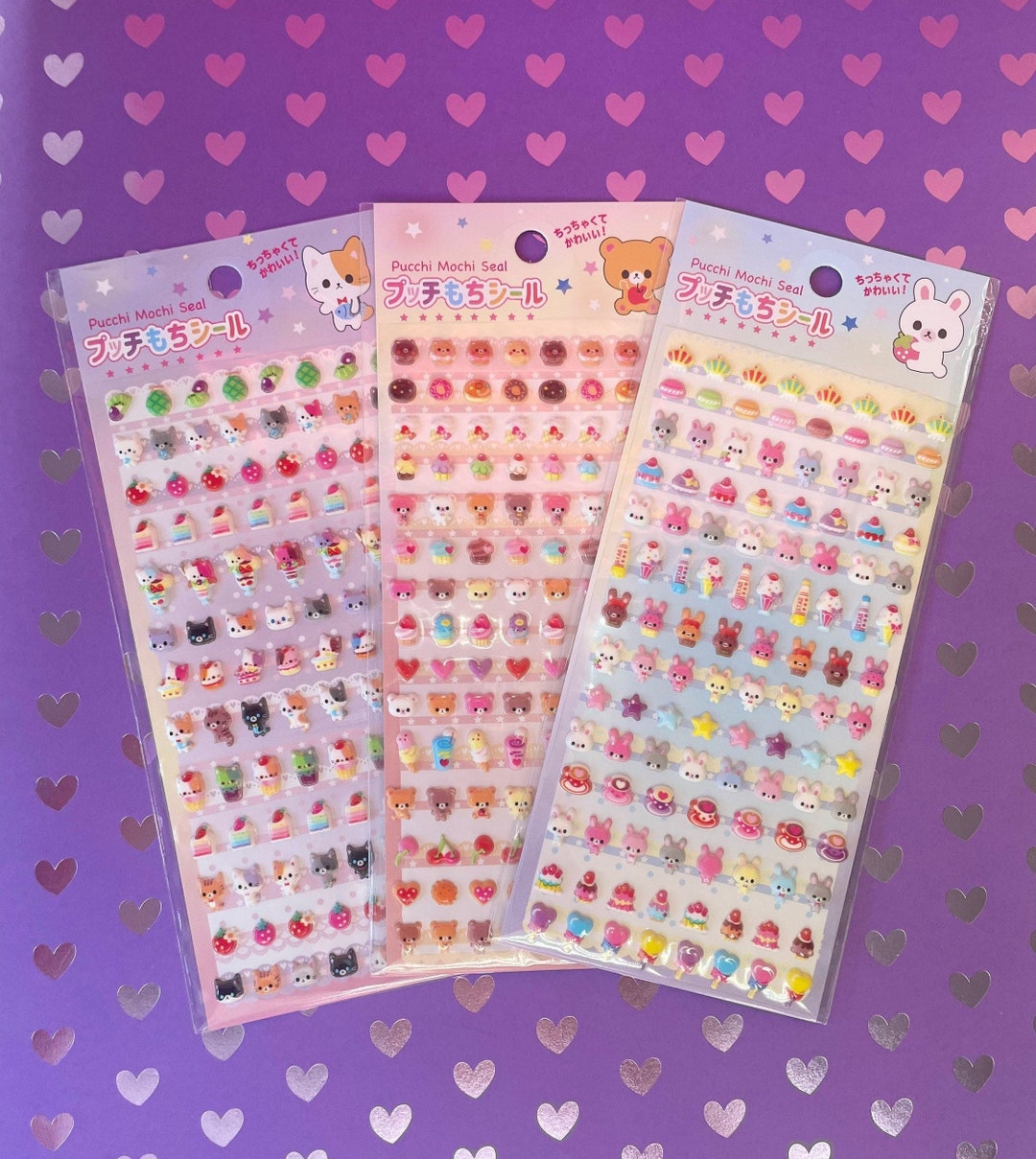 Pucchiri Sticker - Puffy Sticker - Kawaii 3D Sticker - Cute Journal ...