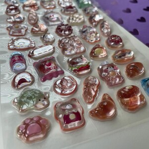 Bon Bon Drop Seal Bear, Bread, Food 3D Stickers Journal , Scrapbooking ...