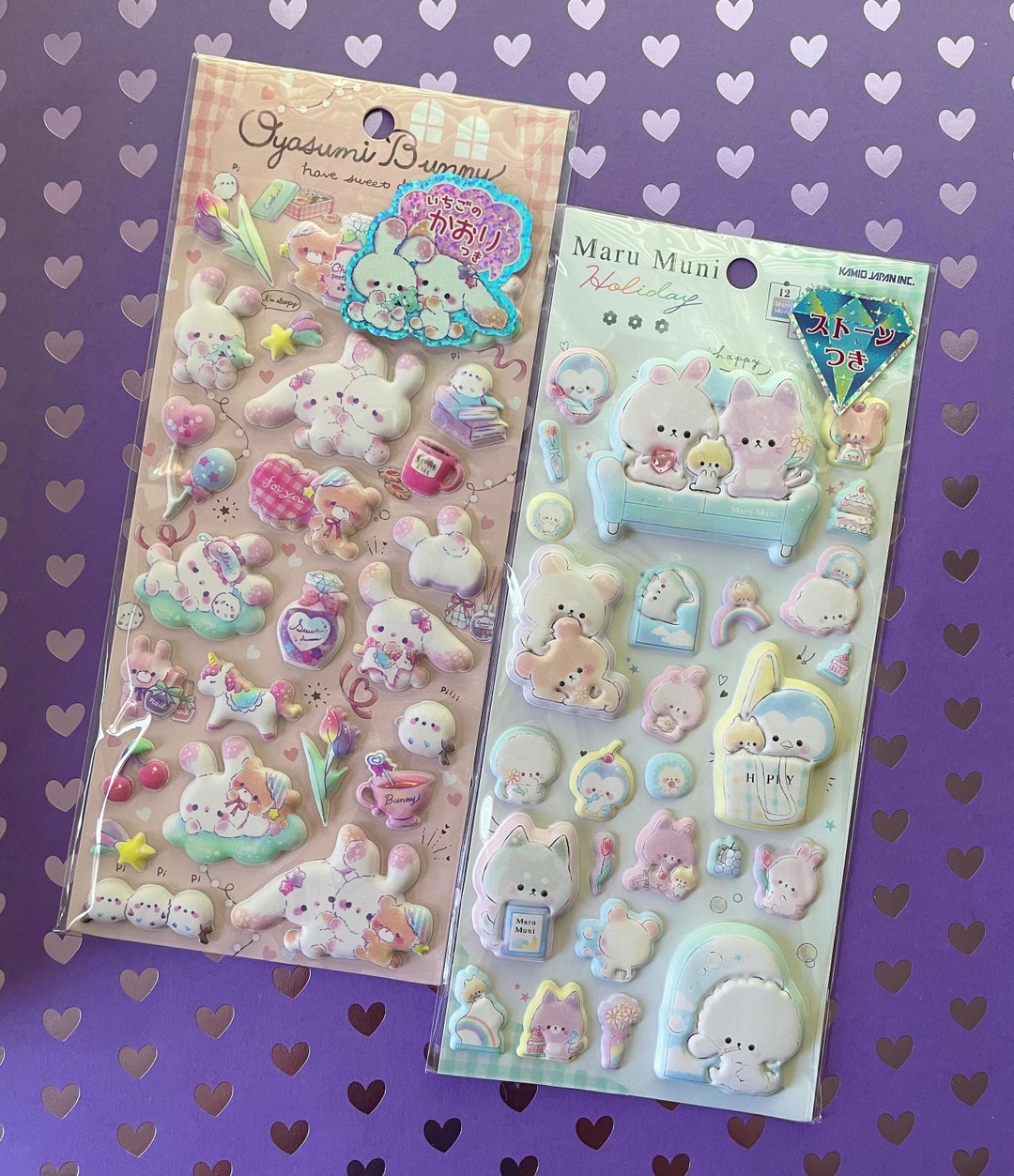 Animal Puffy Stickers - Cat Puffy Sticker , Penguin Puffy Sticker ...