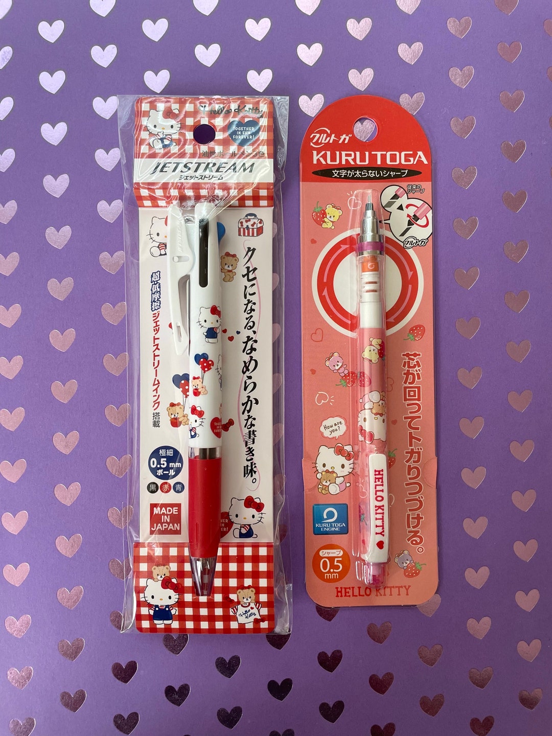Hello Kitty Pen and Mechanical Pencil - Hello Kitty Jetstream 3 Color ...