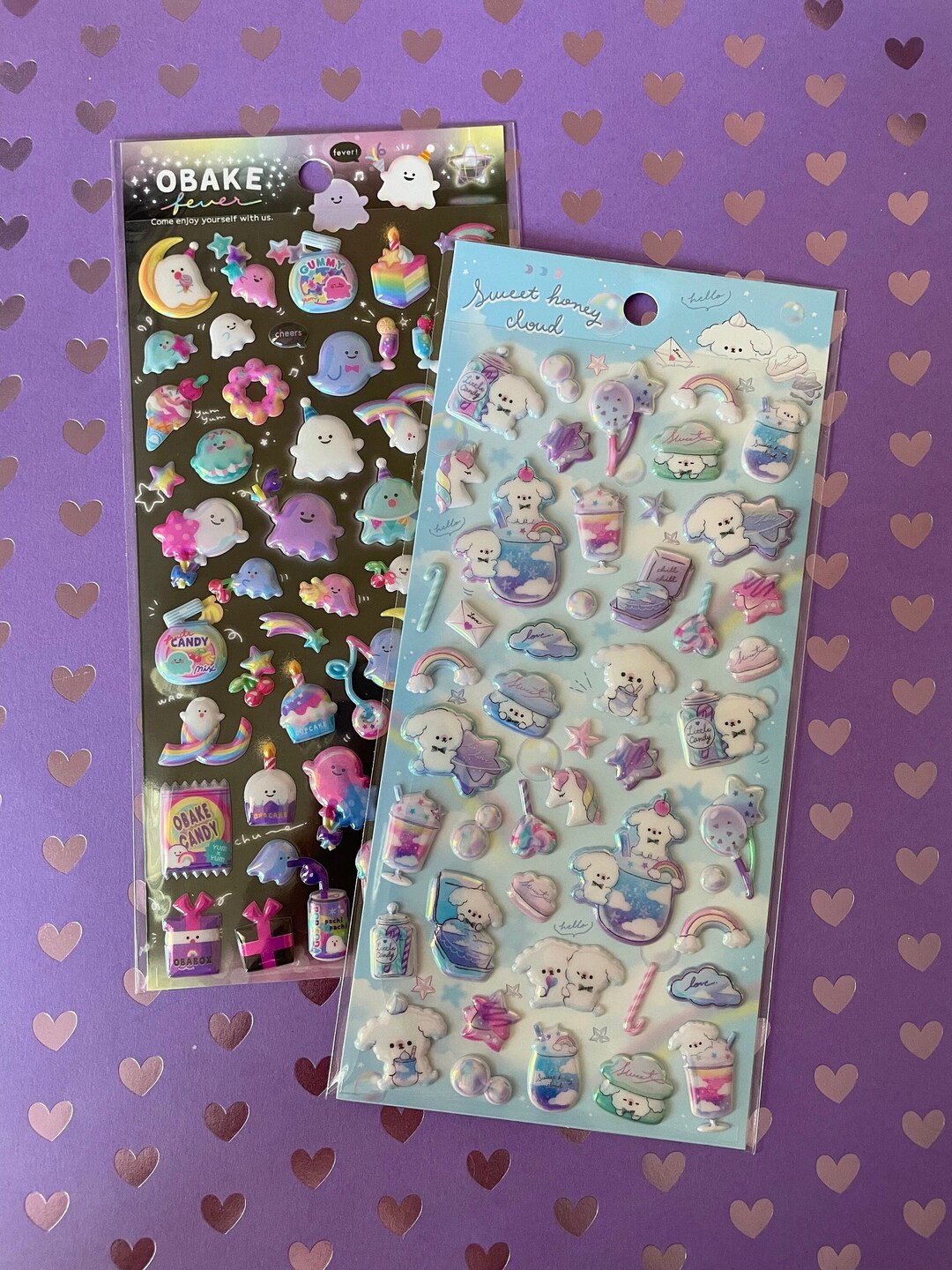 Cute Hologram Stickers - Dog Stickers - Ghost Sticker - Etsy