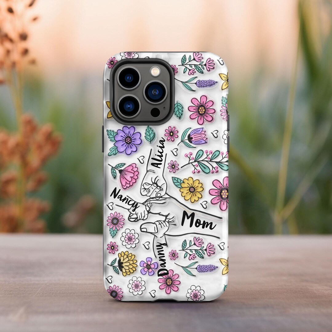 Personalized Phone Case for Mom & Grandma, Custom Names, You Hold Our ...