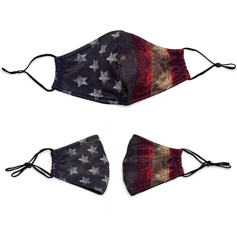 American Flag Face Mask4th of July Mask USA Flag Face Mask - Etsy