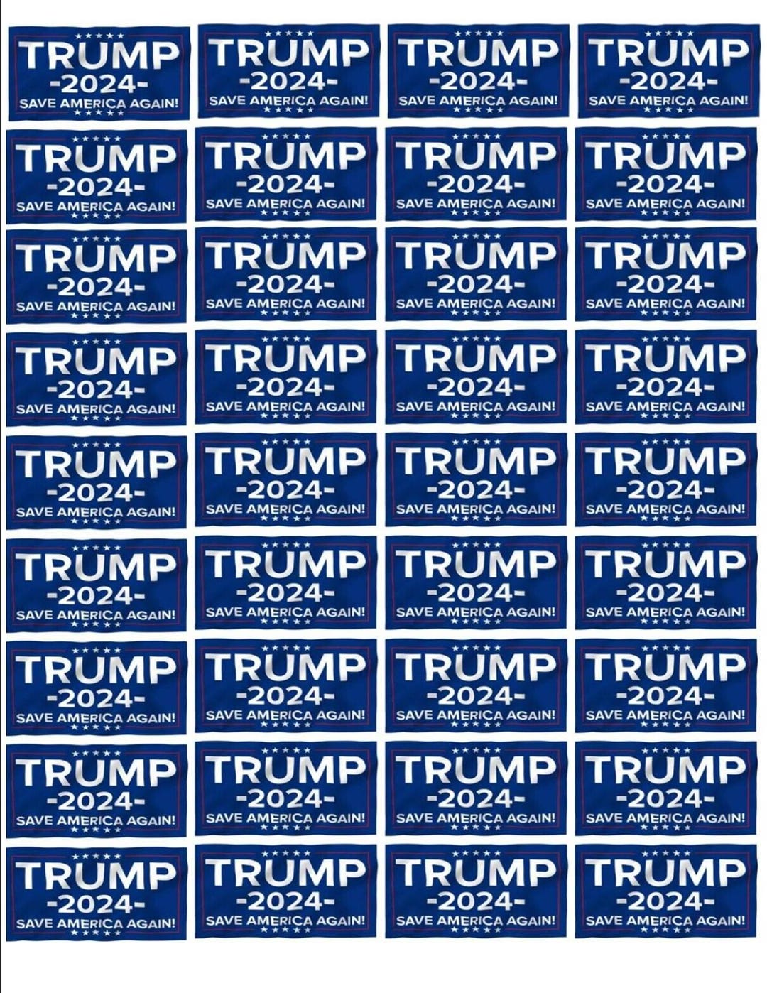 Trump 2024 Peel & Stick 36 Stickers - Etsy