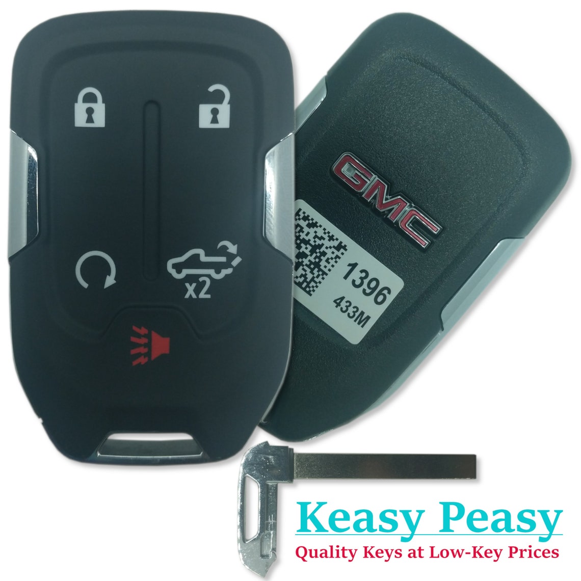 New O.E.M GMC Sierra 2019-2020 Remote Key Fob Uncut Blade | Etsy