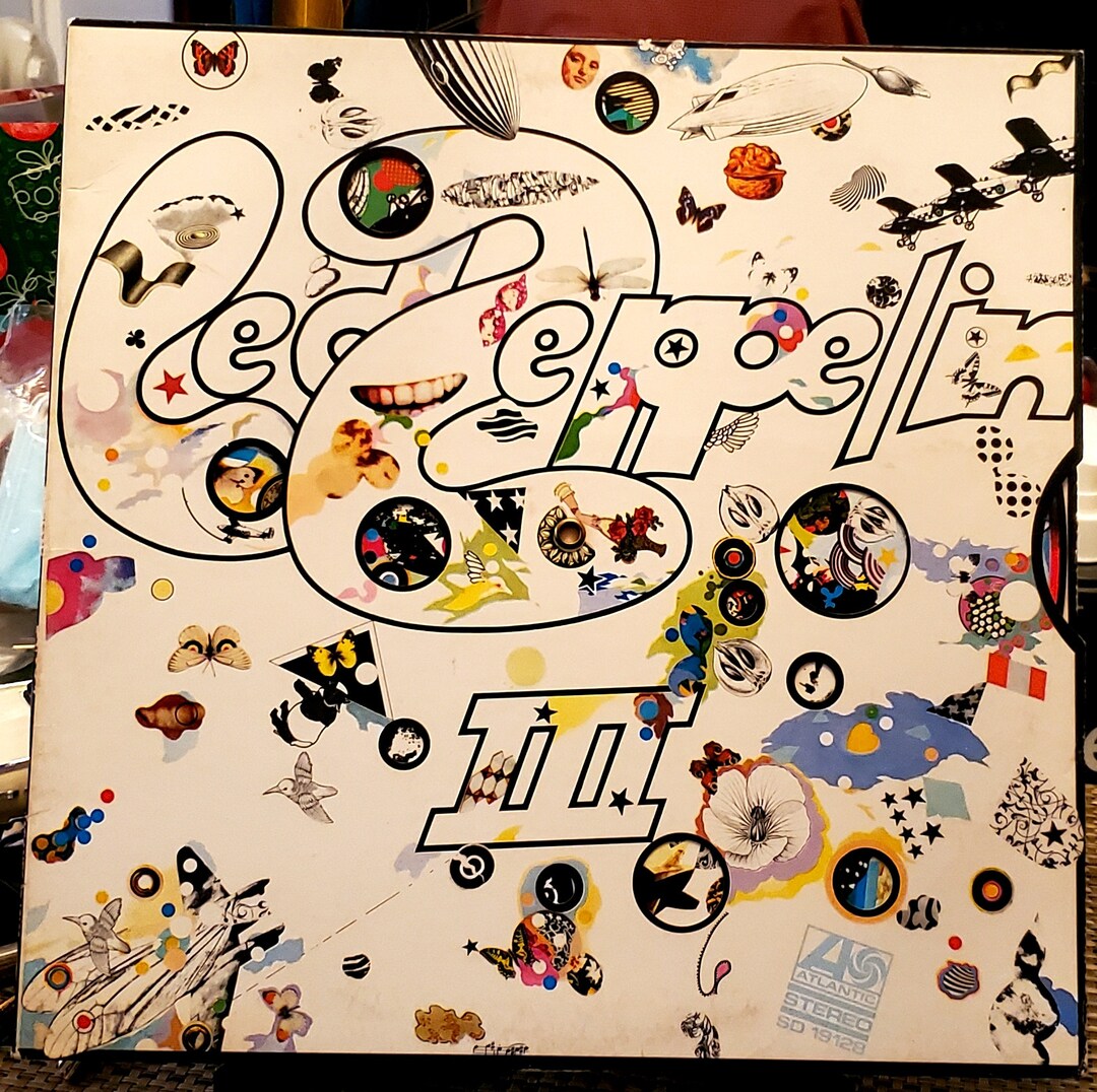 Led Zeppelin III 1970 Vinyl W/ Working Wheel Cover Atlantic SD 7201 ...