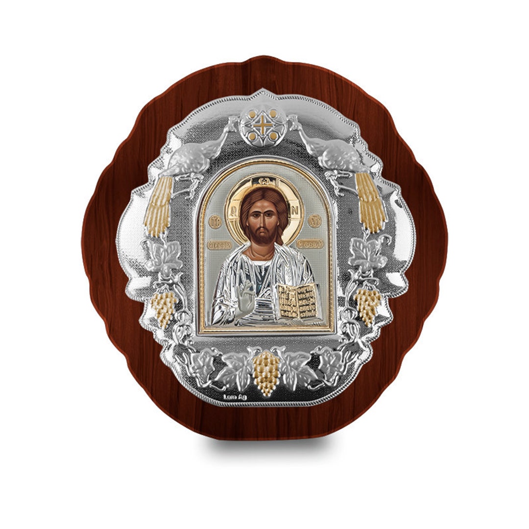 Jesus Wisdom of God Byzantine Icon Wood Oval Frame Greek Orthodox Gift ...