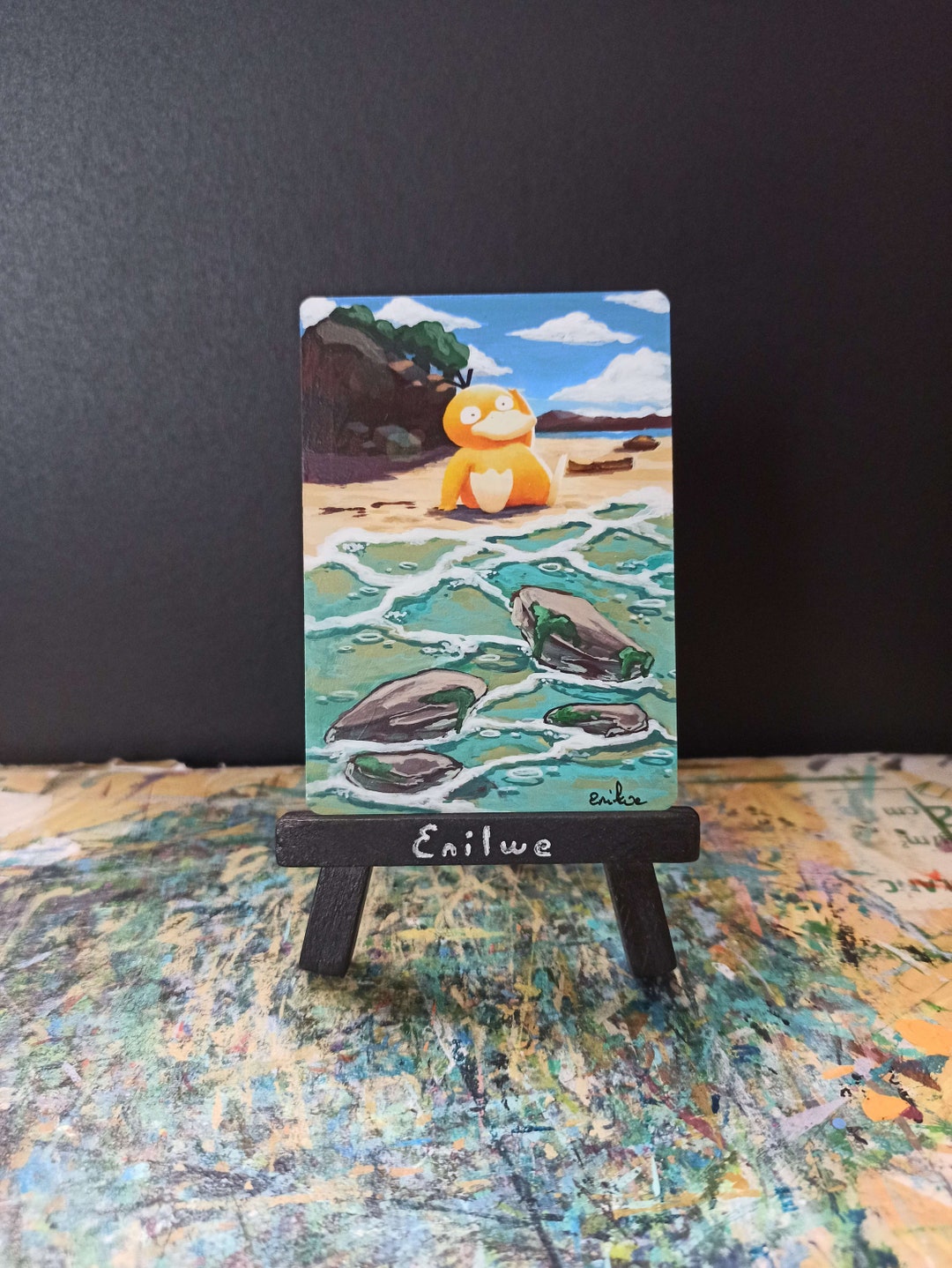 Pokemon Hand Painted Card - Psyduck (psyduck) - Etsy