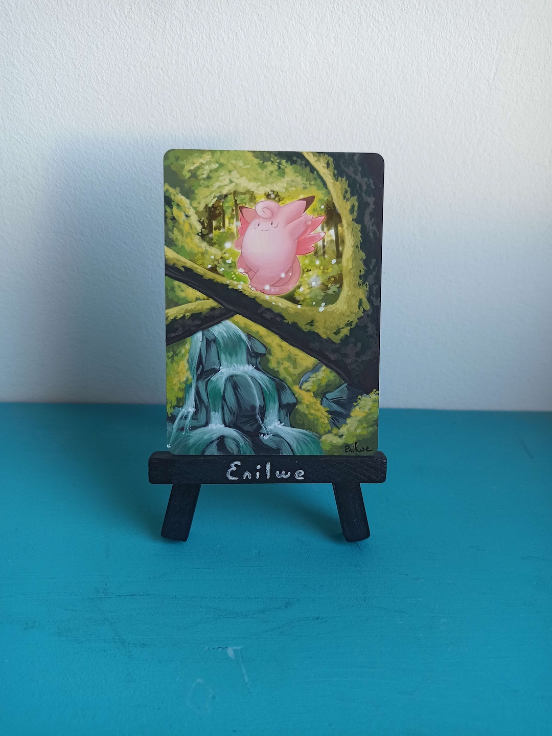 Pokemon Hand Painted Card Clefable clefable - Etsy
