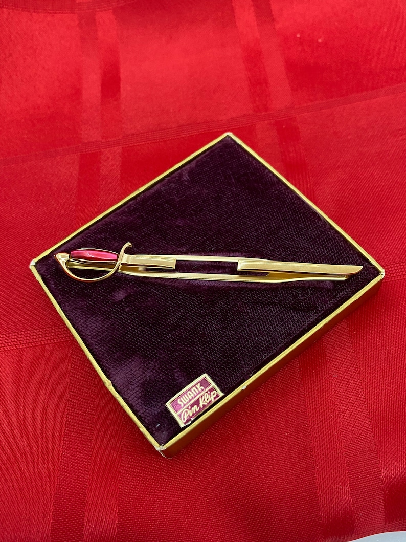 Vintage Swank Sword Tie Clip - Etsy