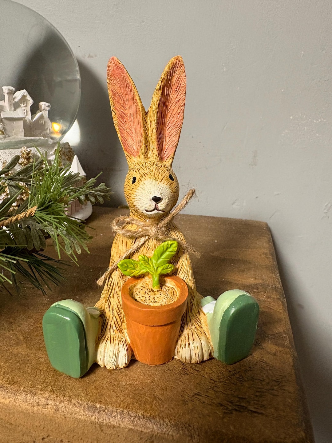 Plant Pot Gardening Bunnie Rabbit, Bunny, Home Decor, Spring Decor ...