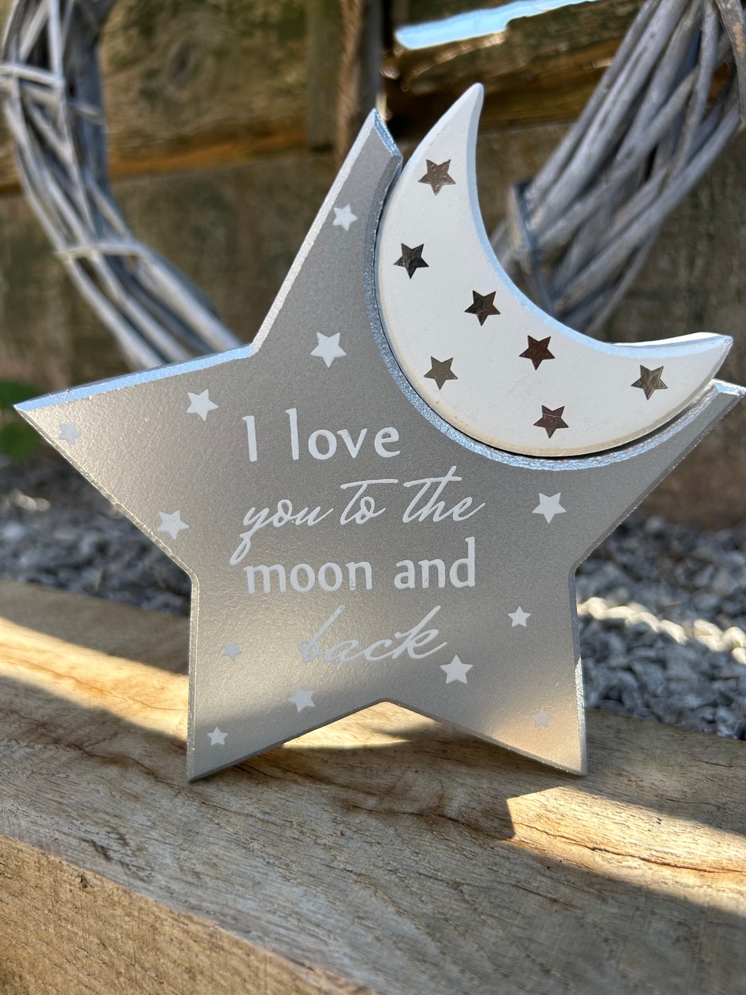 I Love You to the Moon and Back Twinkle Little Star Free Standing ...