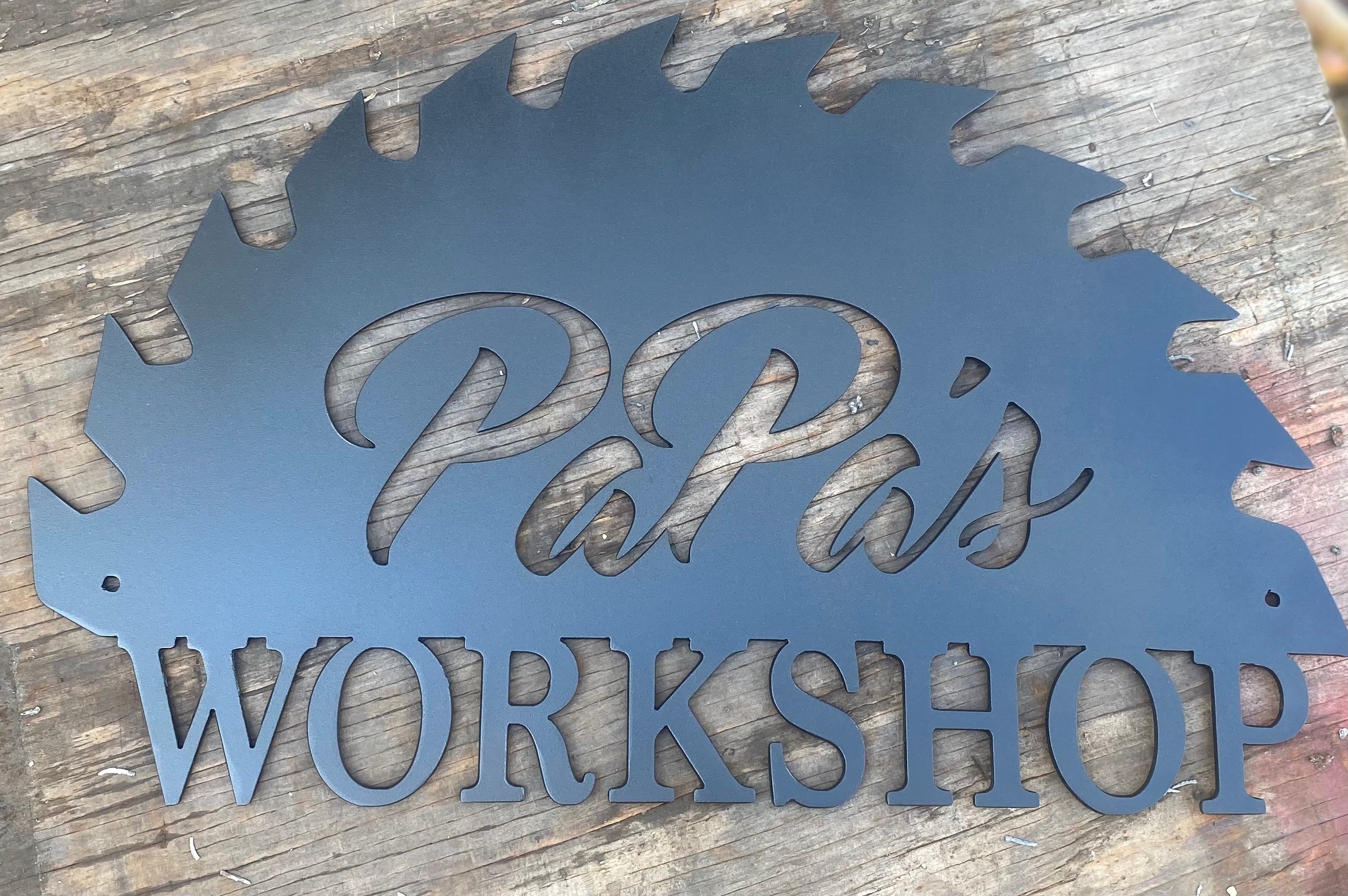 Papa's Workshop SVG Digital File. Plasma. Metal. Laser. Gift. Sign ...