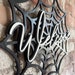 Spider Web With Spider Welcome Door Hanger. Halloween Decor. Halloween ...