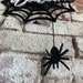 Spider Web With Spider Welcome Door Hanger. Halloween Decor. Halloween ...
