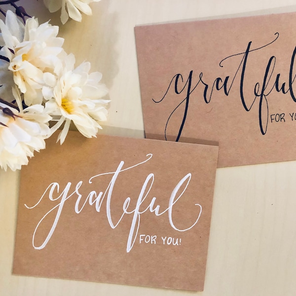 Calligraphy Card - Etsy