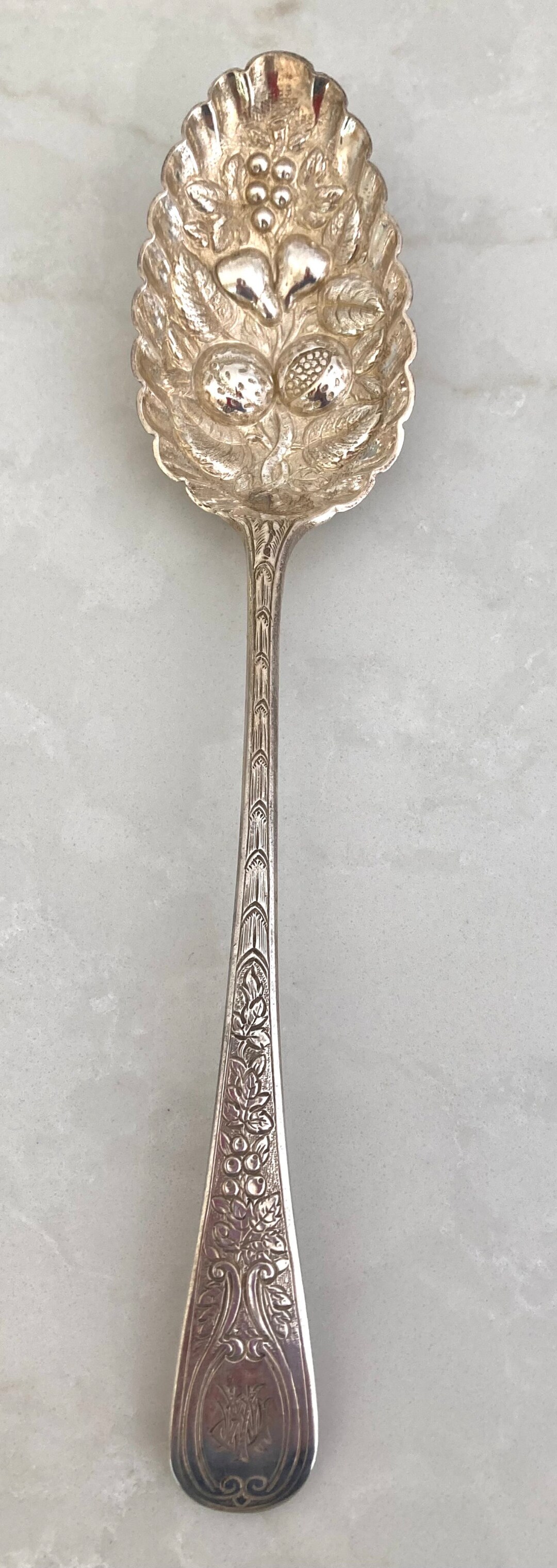 Antique 19th Century English Regency Sterling Silver Berry Spoon in ...