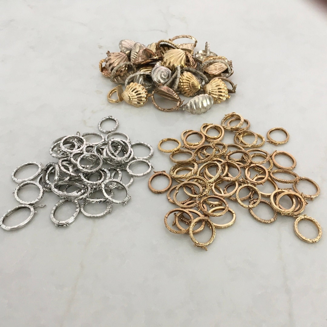 Over 100 Pcs. of Hinged Clasps for Twisted Strands. Change a Continuous ...