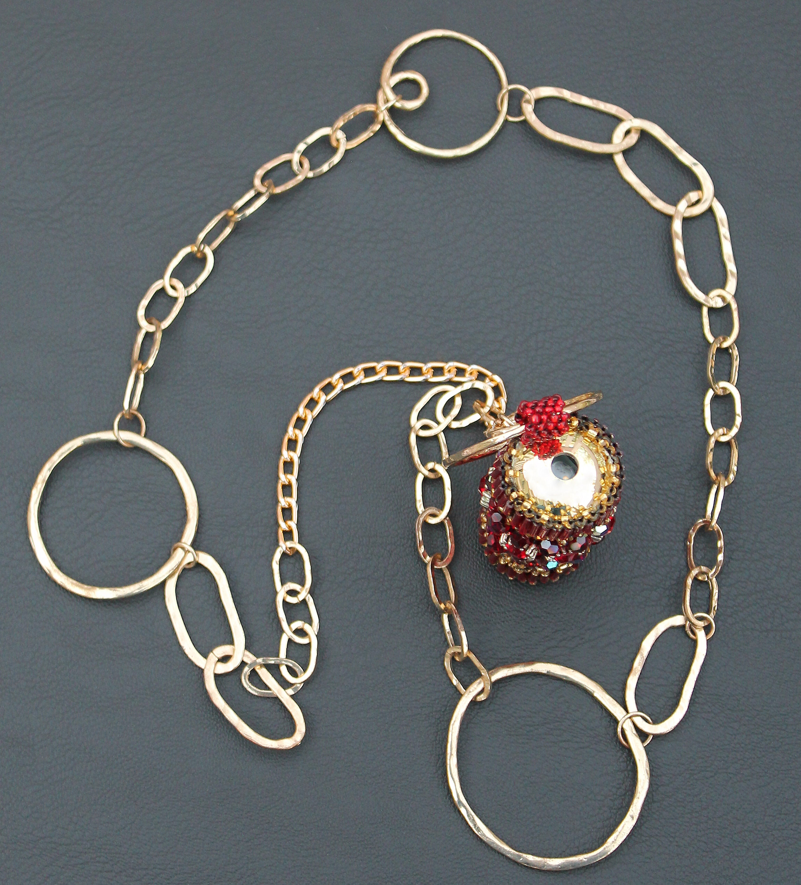 Kaleidoscope Necklace - "red Wonder" - Etsy