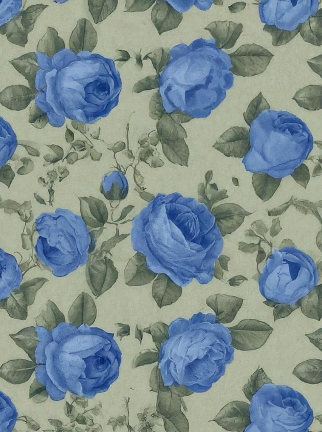 Victorian Blue Roses Journal - PRINTABLES - Etsy
