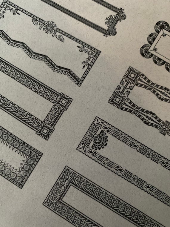 112 Victorian Antique Frames for Junk Journal Labels - Etsy