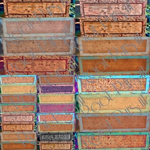 Wood Grain Frames Labels 20 Page Printable - Etsy