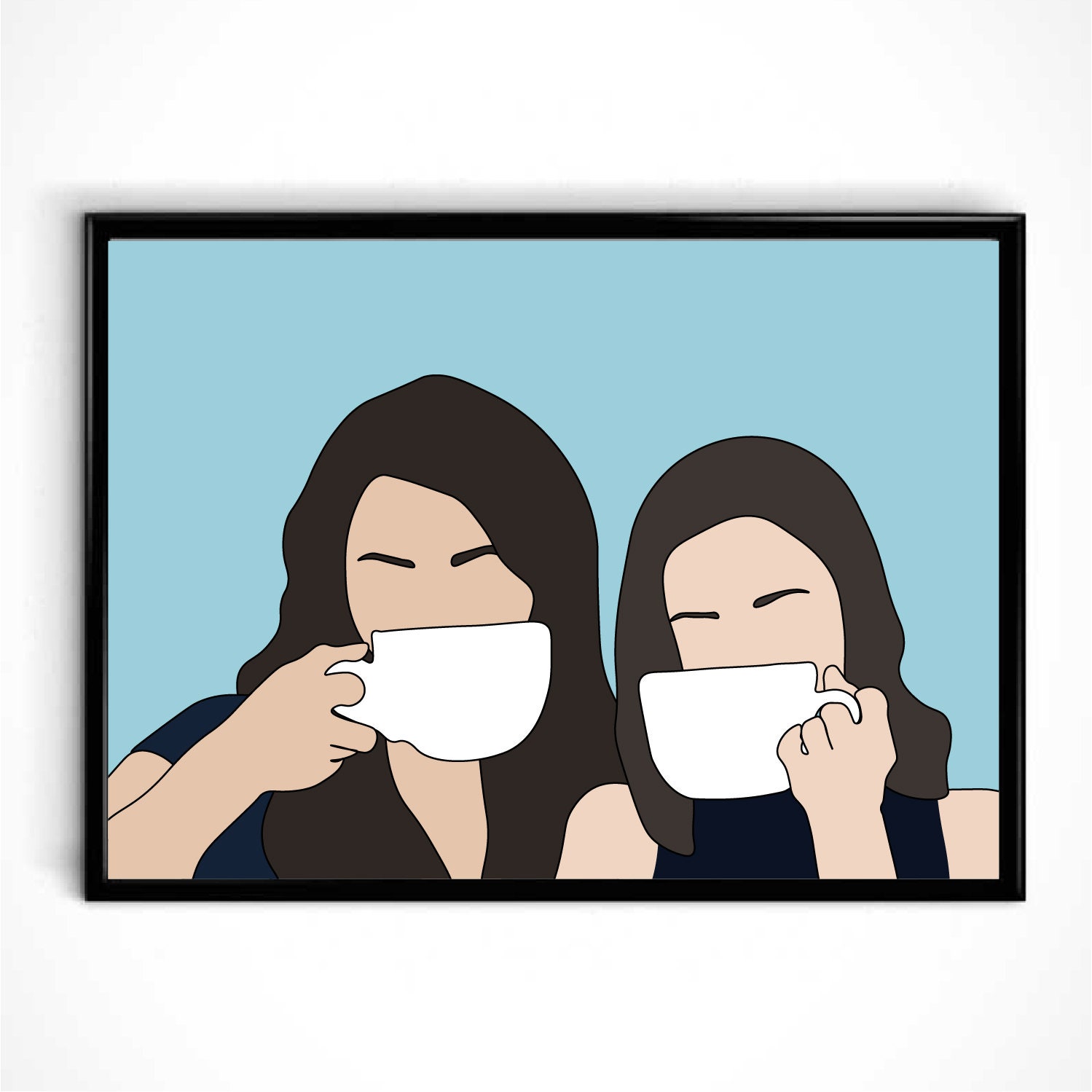 Gilmore Girls Digital Art faceless portrait Art & Collectibles Prints ...