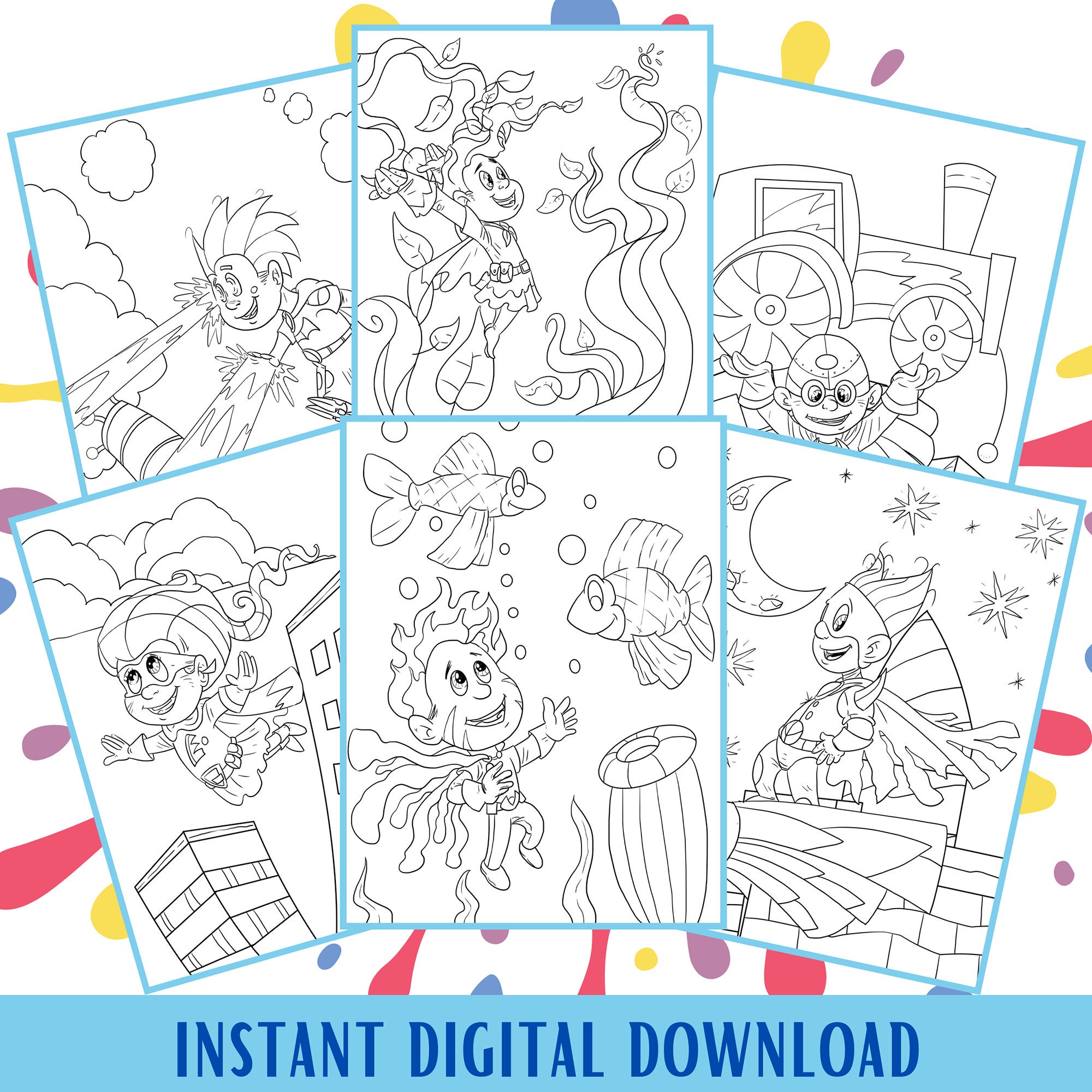 Printable Superhero Colouring Book, Superhero Colouring Pages ...