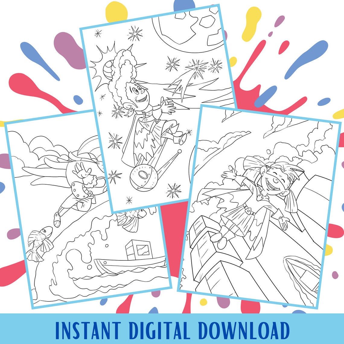 Printable Superhero Colouring Book, Superhero Colouring Pages ...