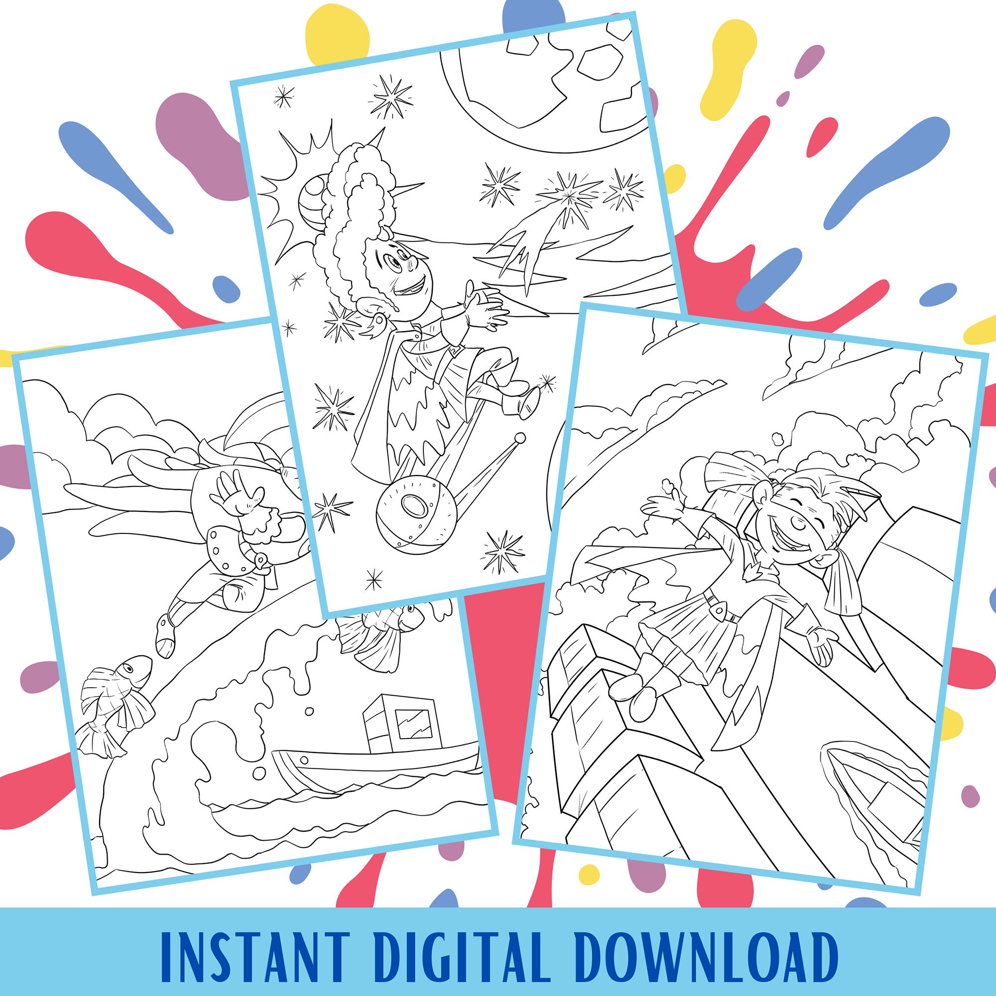 Printable Superhero Colouring Book, Superhero Colouring Pages ...