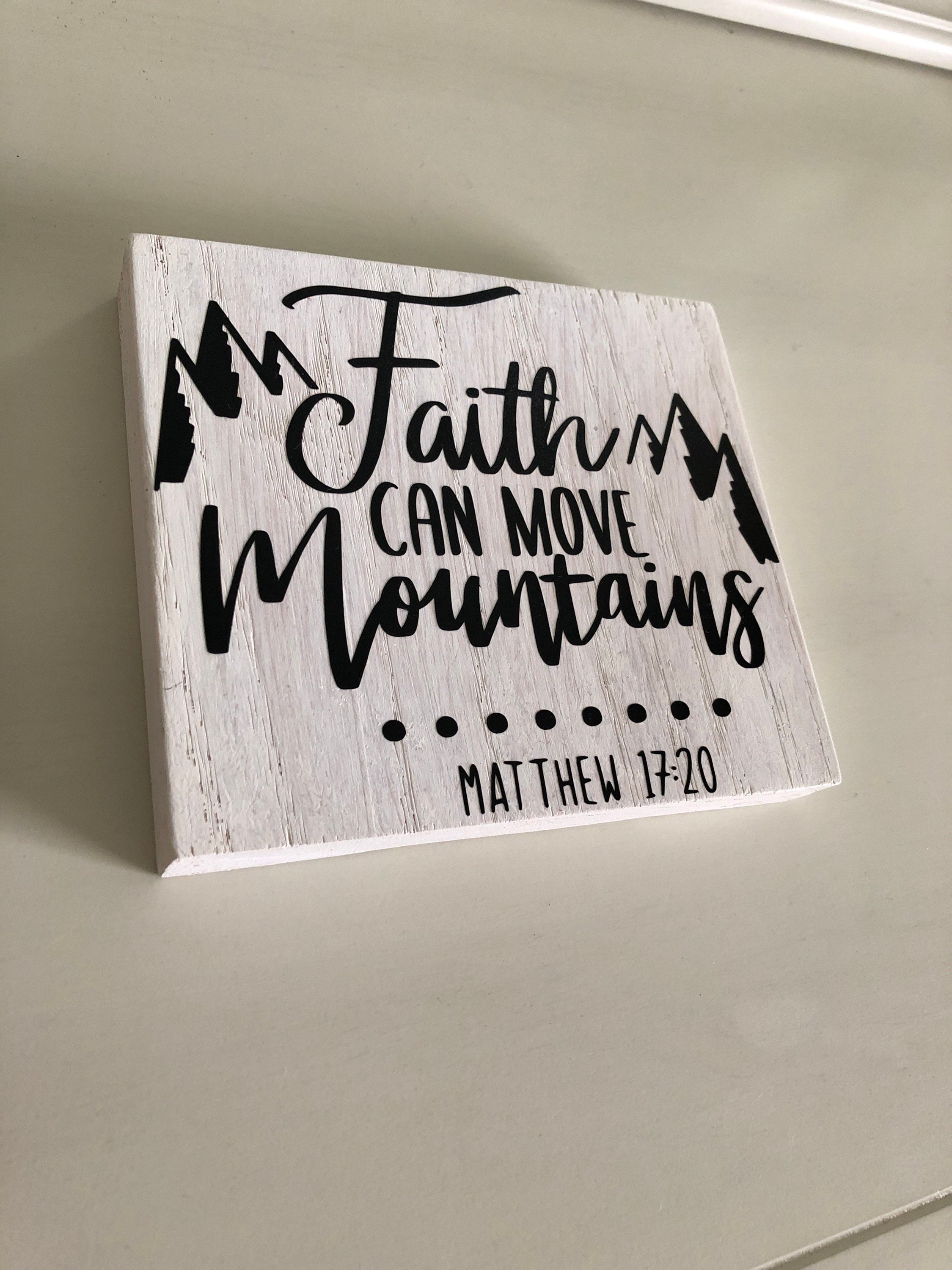 Faith Can Move Mountains Decor - Etsy