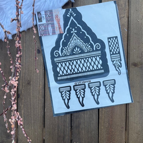 Henna Stencil - Etsy