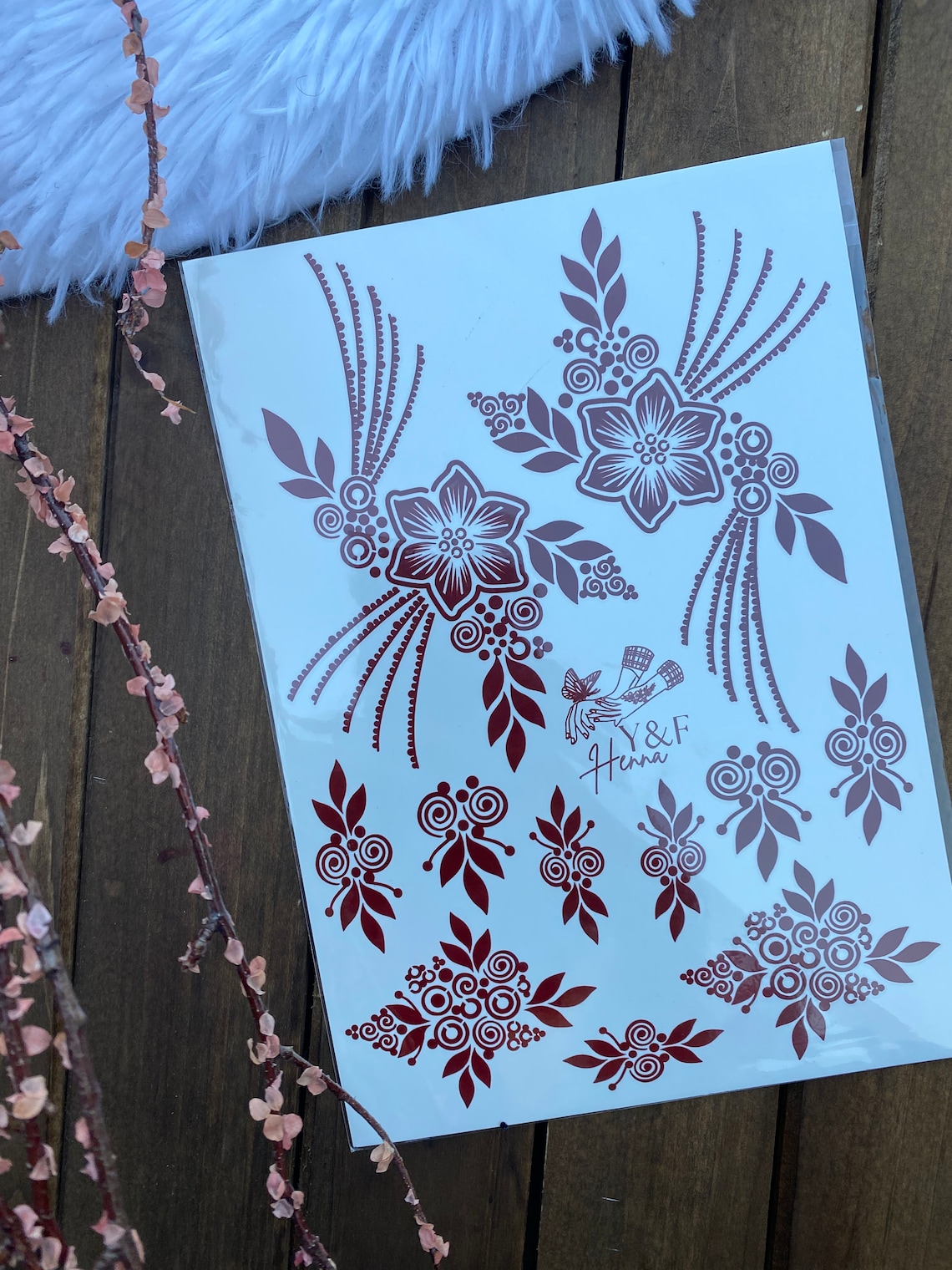 Henna Tattoos Temporary Tattoos Tattoos - Etsy