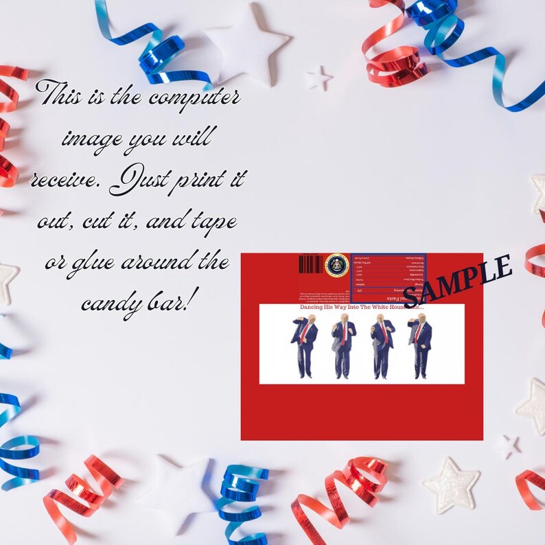 Donald Trump Candy Bar Wrapper: Political Gift (digital Download) - Etsy