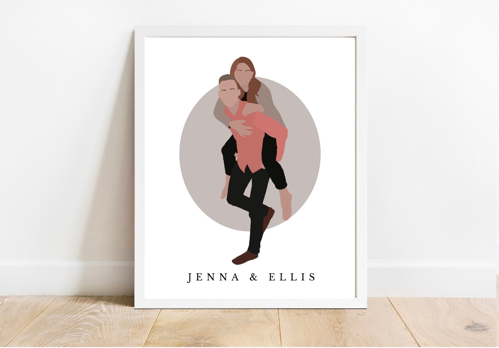 Custom COUPLE Digital Portrait Custom WEDDING Portrait - Etsy