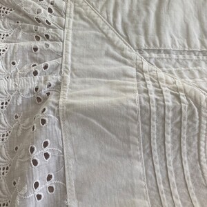 Gorgeous Vintage Swiss Eyelet Lace Tablecloth,square White Antique ...