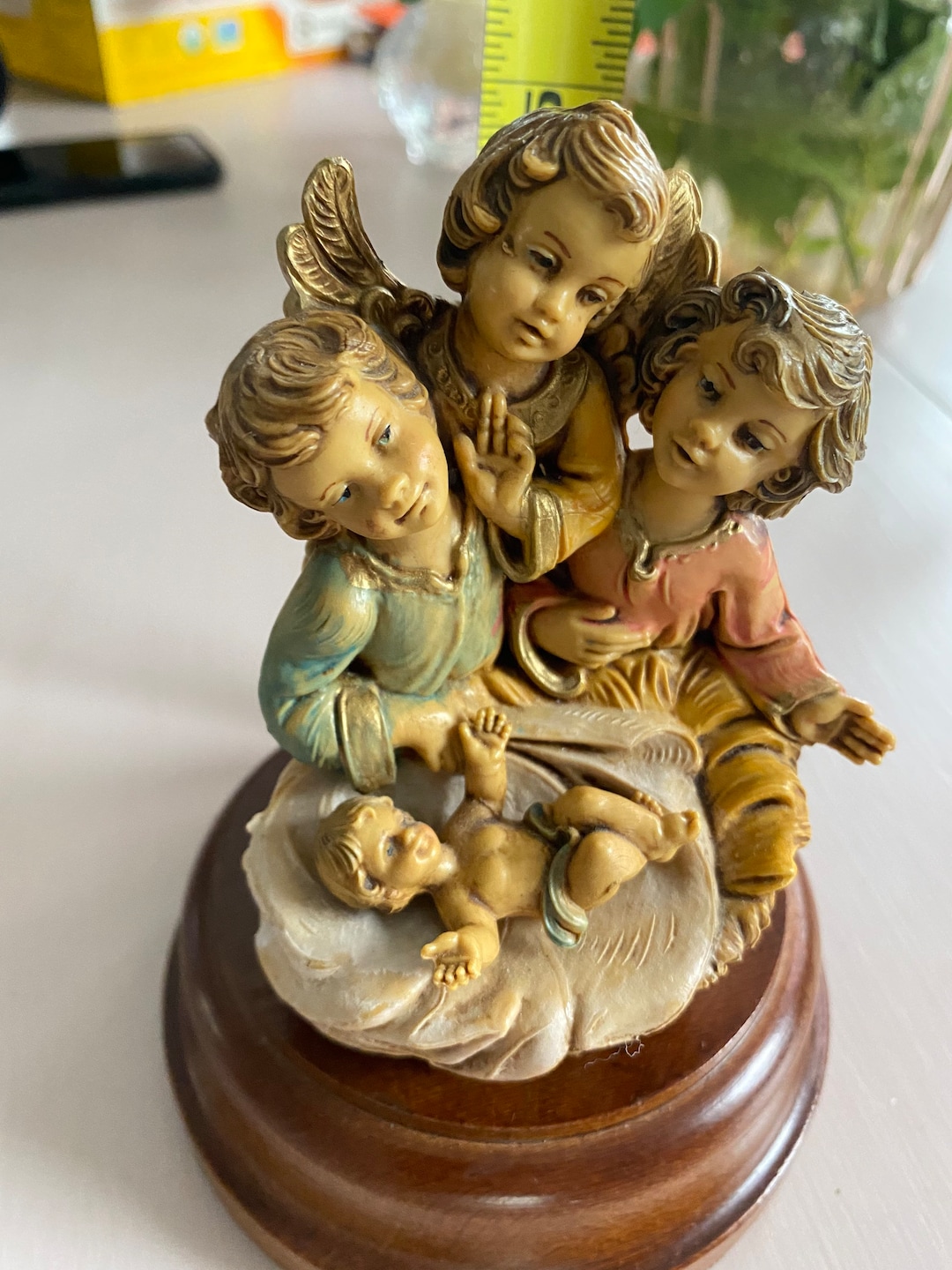 Vintage Christmas Music Box,italian Fontanini Angel Music Box, Italian ...