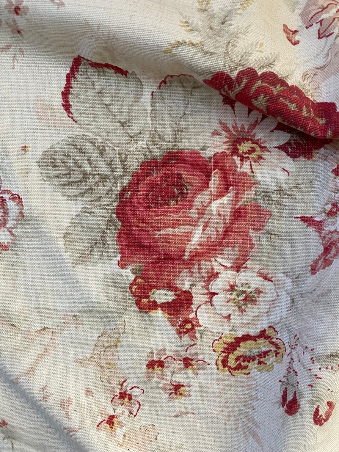 Gorgeous Vintage Waverly Norfolk Rose Vintage Floral Roses Pink Rosy ...