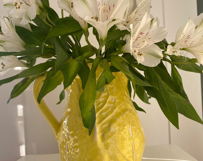 SECLA Yellow Cabbage Pitcher Vase Made in Portugal, Circa 1950's.palm ...