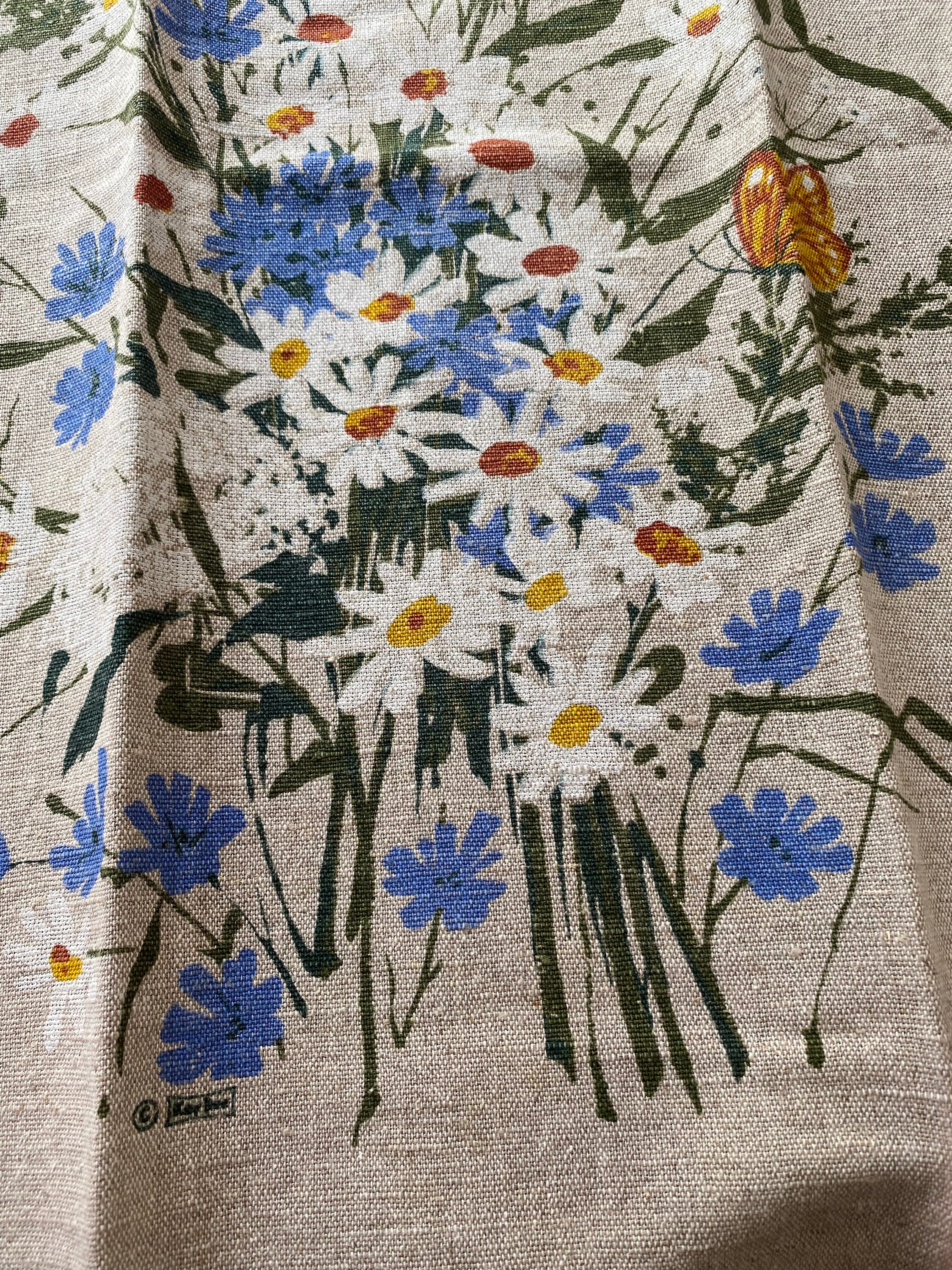 Vintage Linen NOS Daisy Dishcloth,bob Goryl Vintage Art Linen,1970s ...