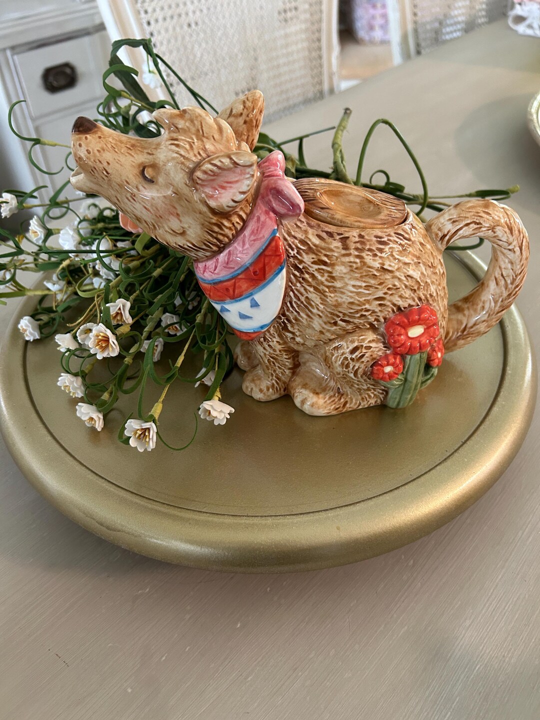 Vintage Howling Coyote Teapot,pitcher by Debra Meyer, Designed for ...