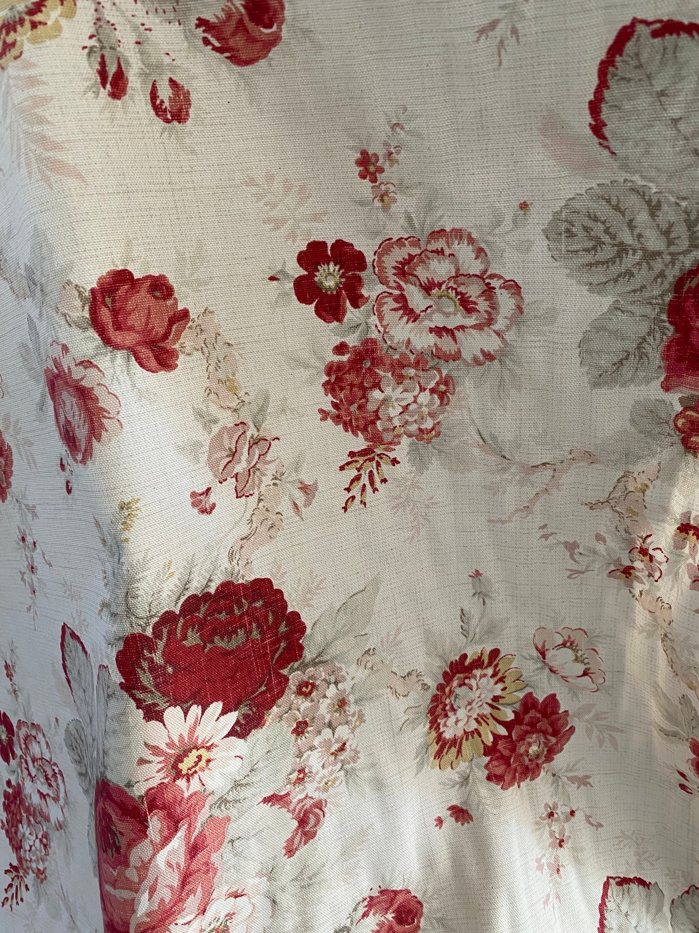 Gorgeous Vintage Waverly Norfolk Rose Vintage Floral Roses Pink Rosy ...