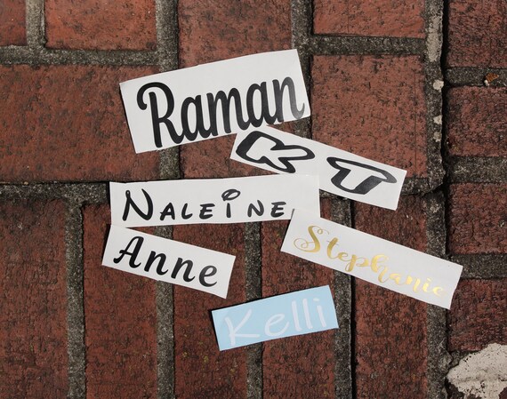 TUMBLER NAME DECAL Custom Name Decal Water Bottle Label | Etsy