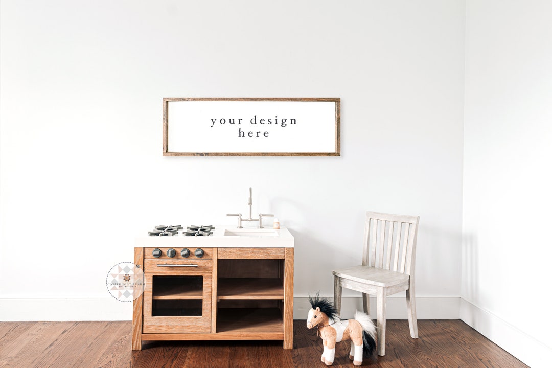 Blank Wooden Sign | Children's Playroom Theme | 12x36 Cute Wood Sign ...