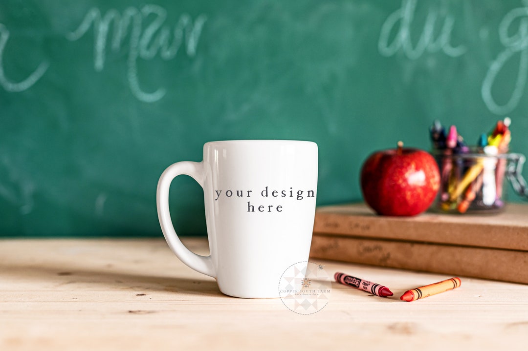 Coffee Cup Mockup | Back to School Theme | Teacher Theme Gift | File - Etsy